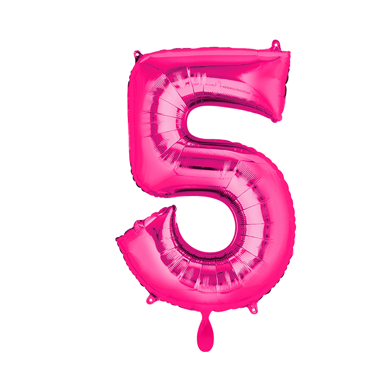 Zahlen Ballons Pink – Wedding On Fire
